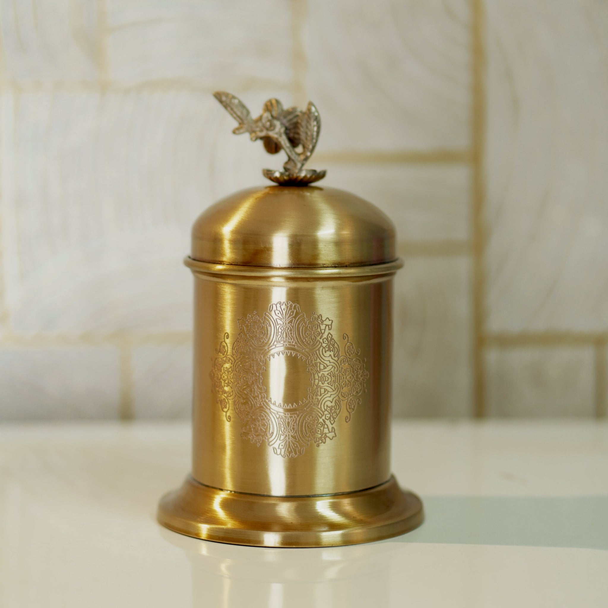Antique Brass Victoria Jar