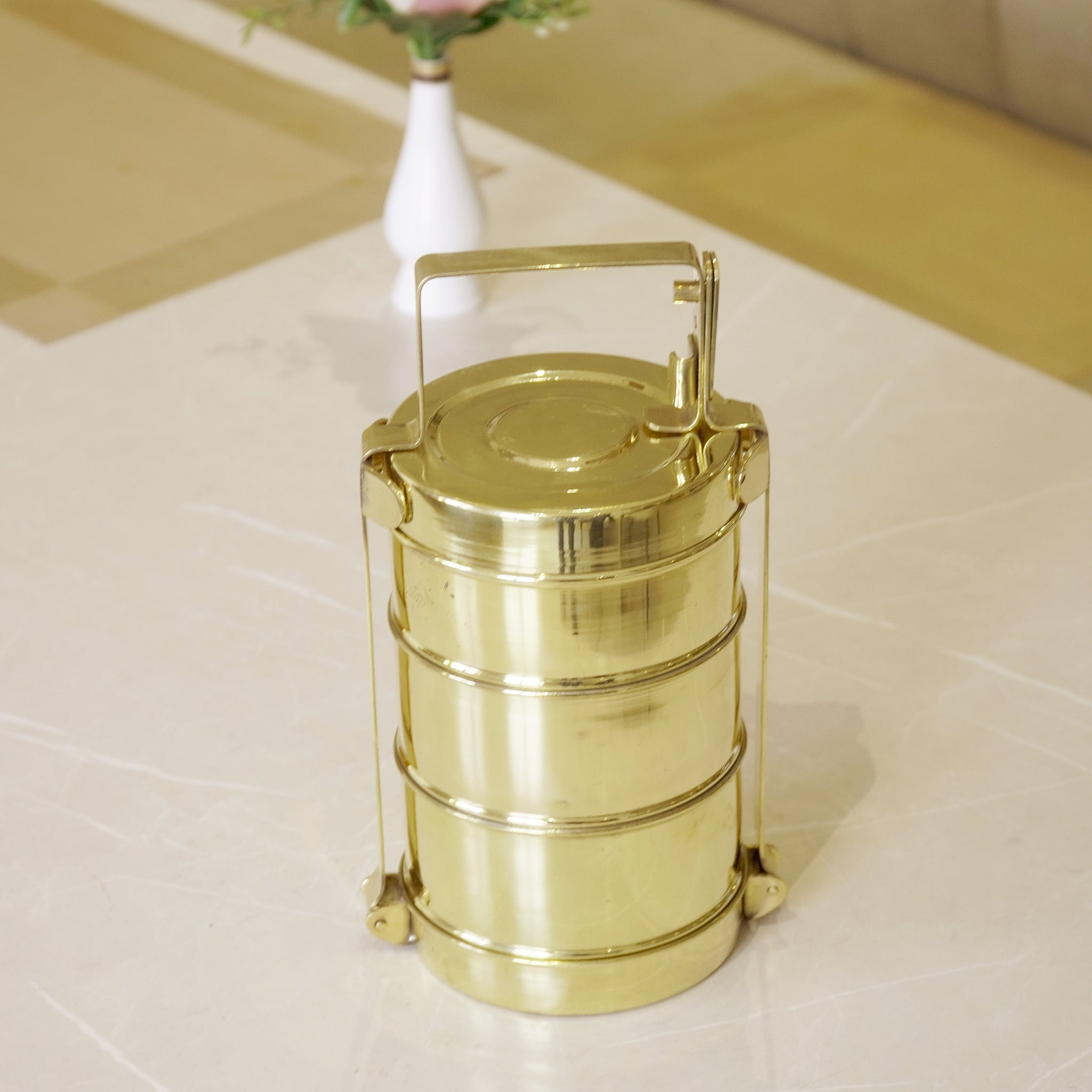 Best Brass Lunch Box Online India | Tiffin Box at Best Prices