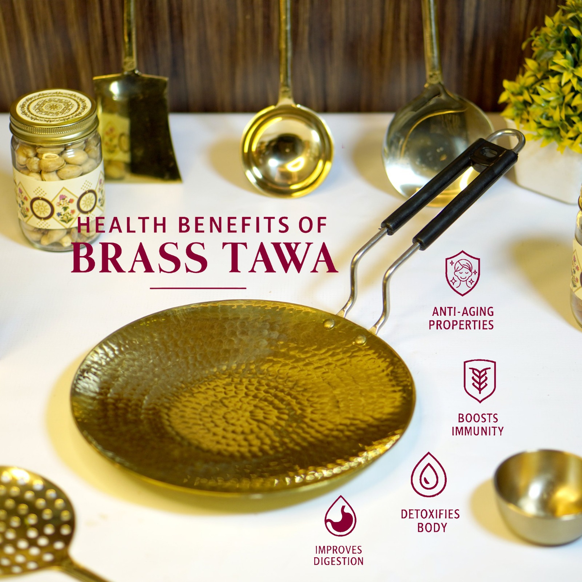 BrassGlobe: Brass Utensils For Cooking | Shop Now