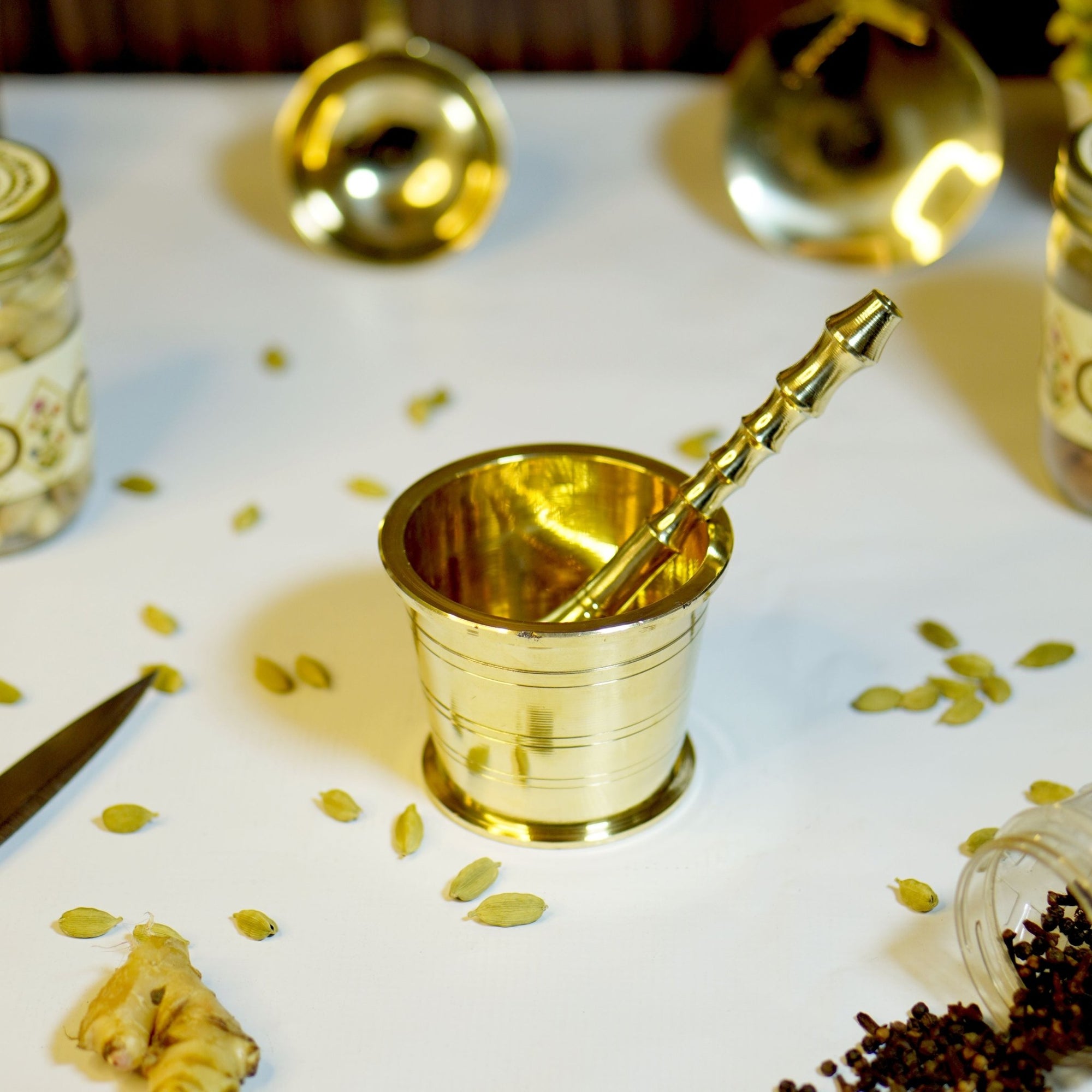 Brass Beetle Khalbatta - Traditional Imam Dasta