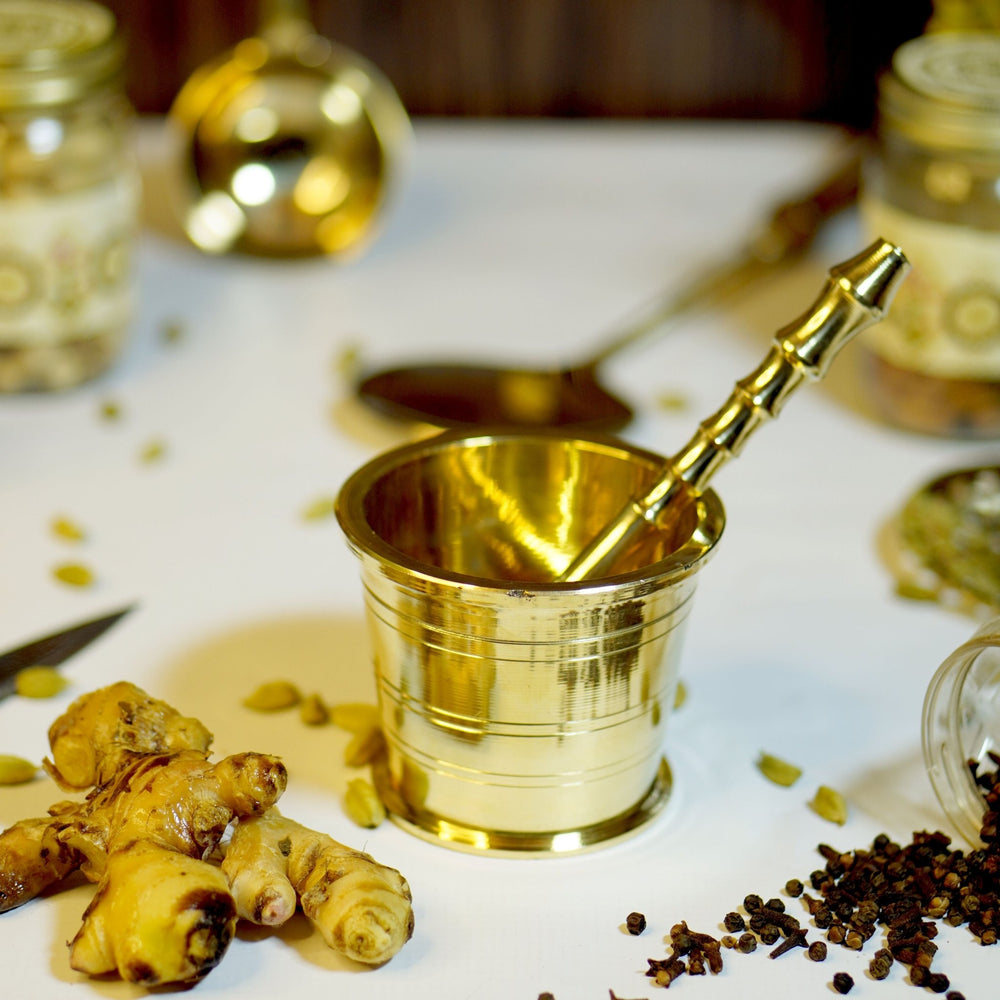 Brass Beetle Khalbatta - Traditional Imam Dasta