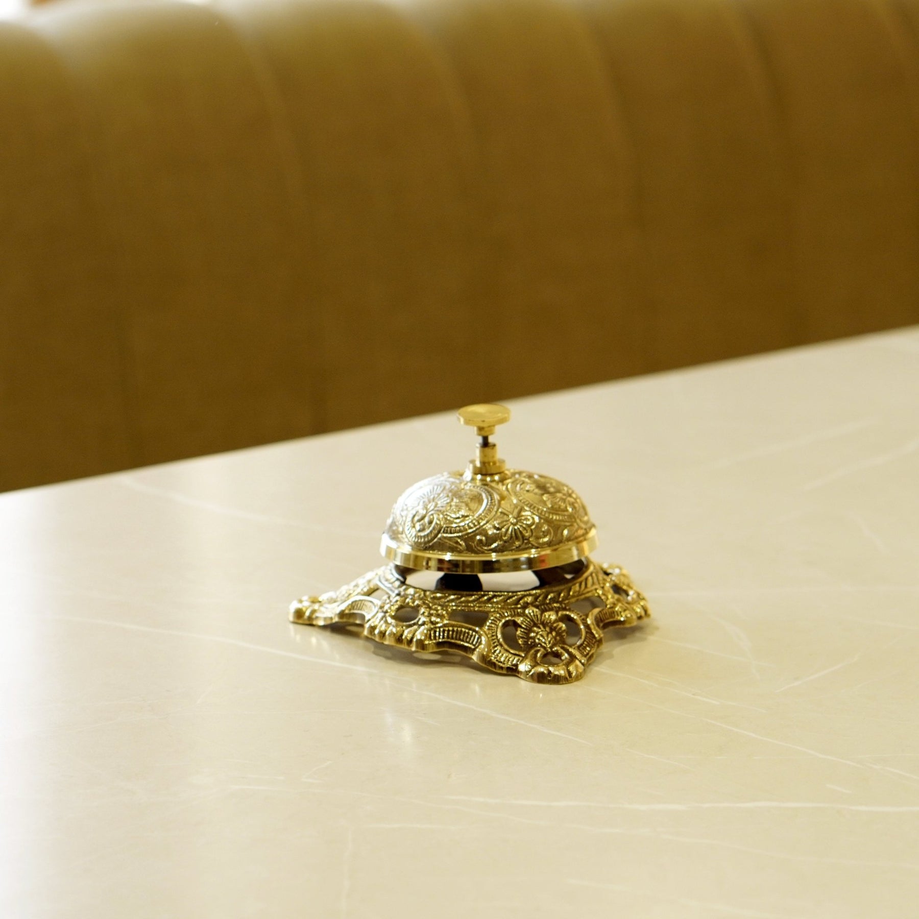 Brass Table Bell: Classic Call Bell