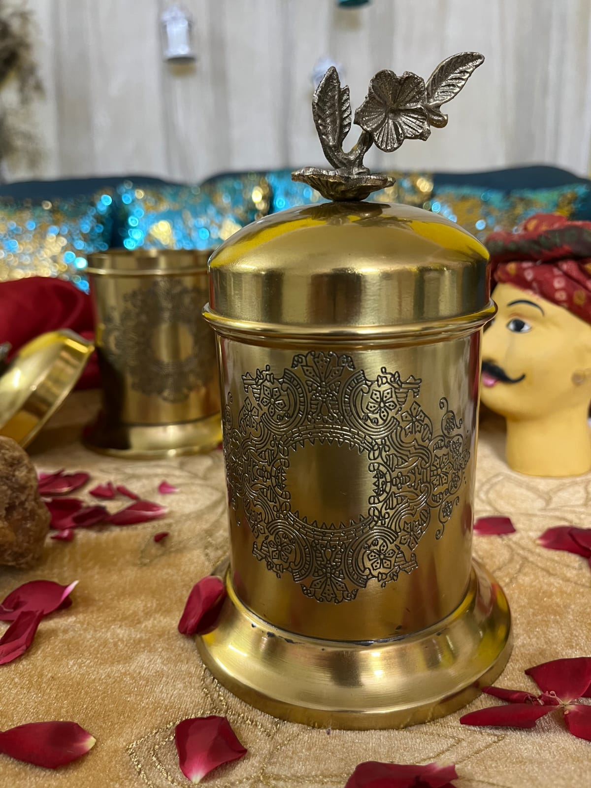 Antique Brass Victoria Jar