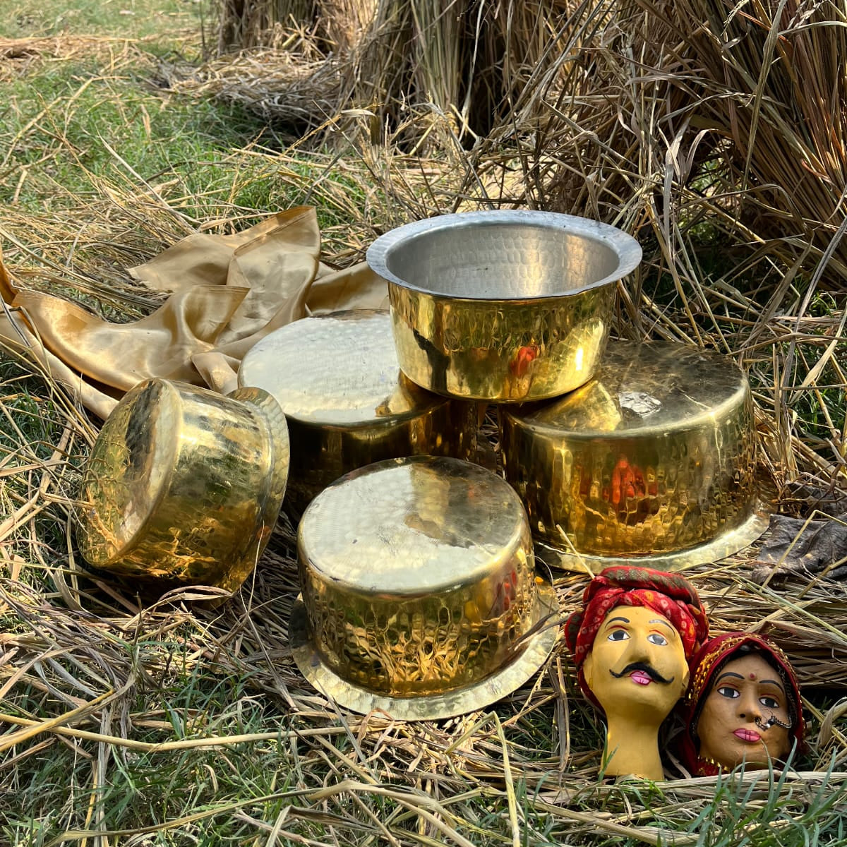 Brass Patila / Bhagona with Tin Coating – Brass Globe
