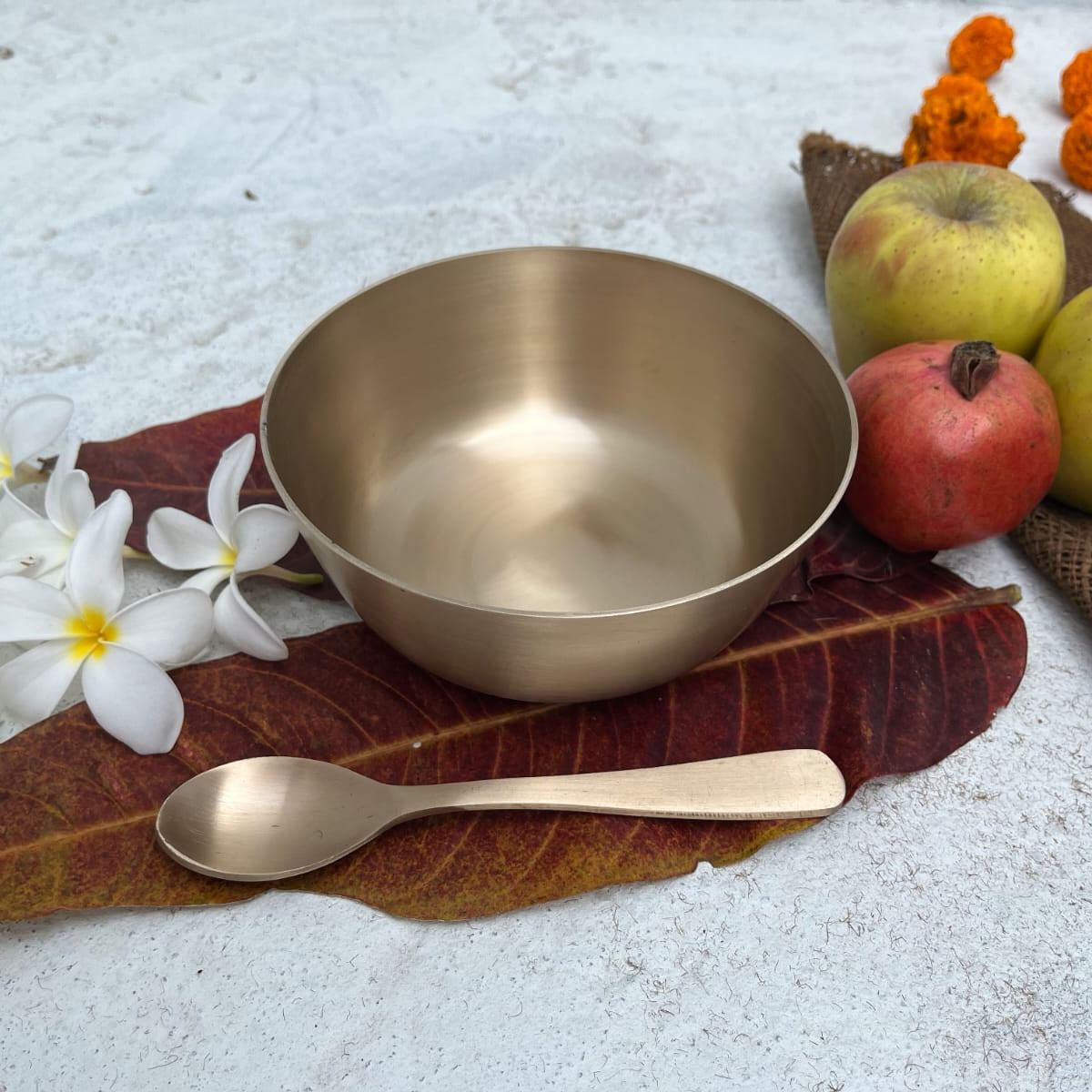 Bronze Bowl / Kansa Porridge Daliya Kheer Bowl / Complete Meal Bowl ...